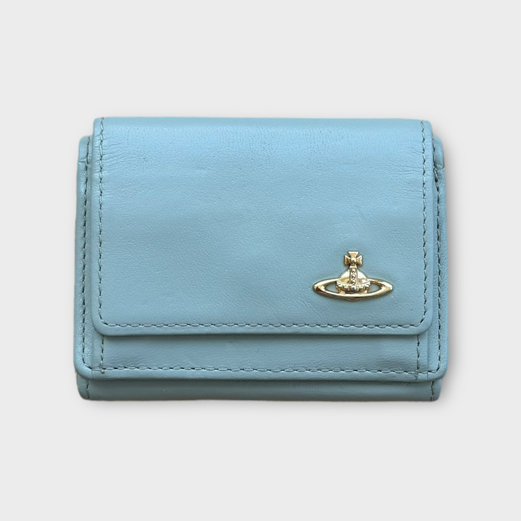 vivienne westwood light blue wallet – hachi archive